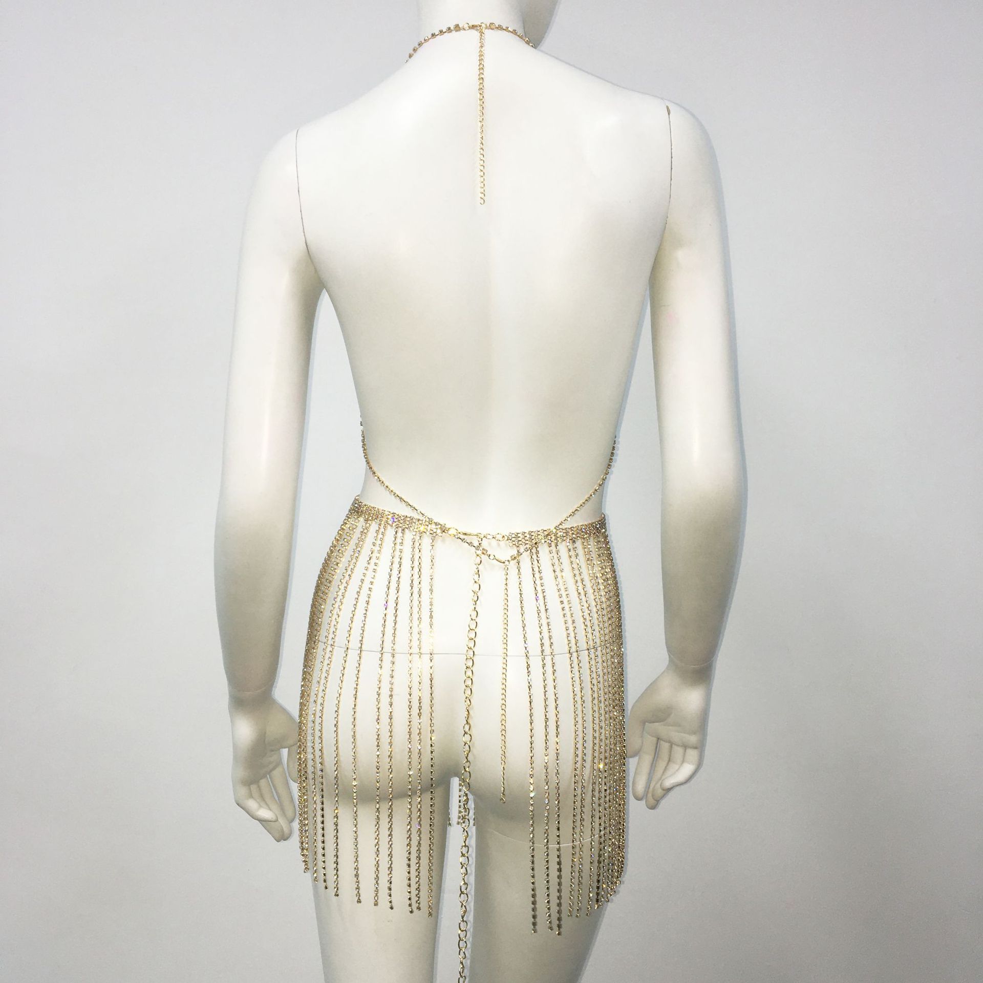 Wholesale Fashionable Women's Cross Body Chain Necklace with White ...