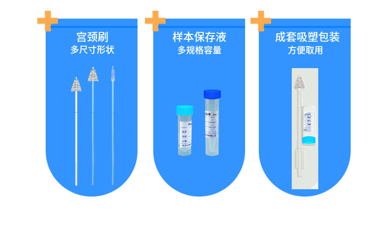 HPV妇科宫颈癌采样筛查 宫颈刷和保存液采样套装 二类注册证 远健-阿里巴巴