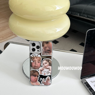 WOOWOOWOO 小众ins可爱搞怪有趣欧美宝宝镜面手机壳适用iphone6-阿里巴巴
