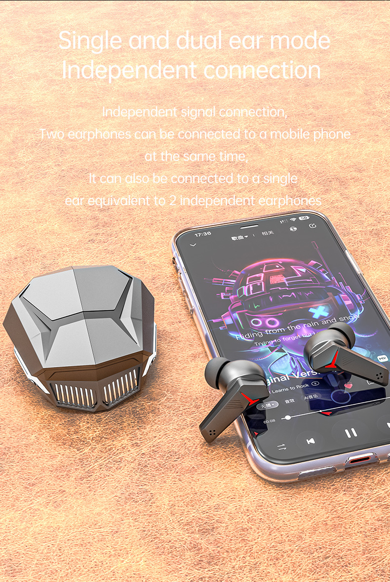 私模机甲跨境 DX系列蓝牙耳机 DX-08 大容量双耳TWS无线运动降噪-阿里巴巴