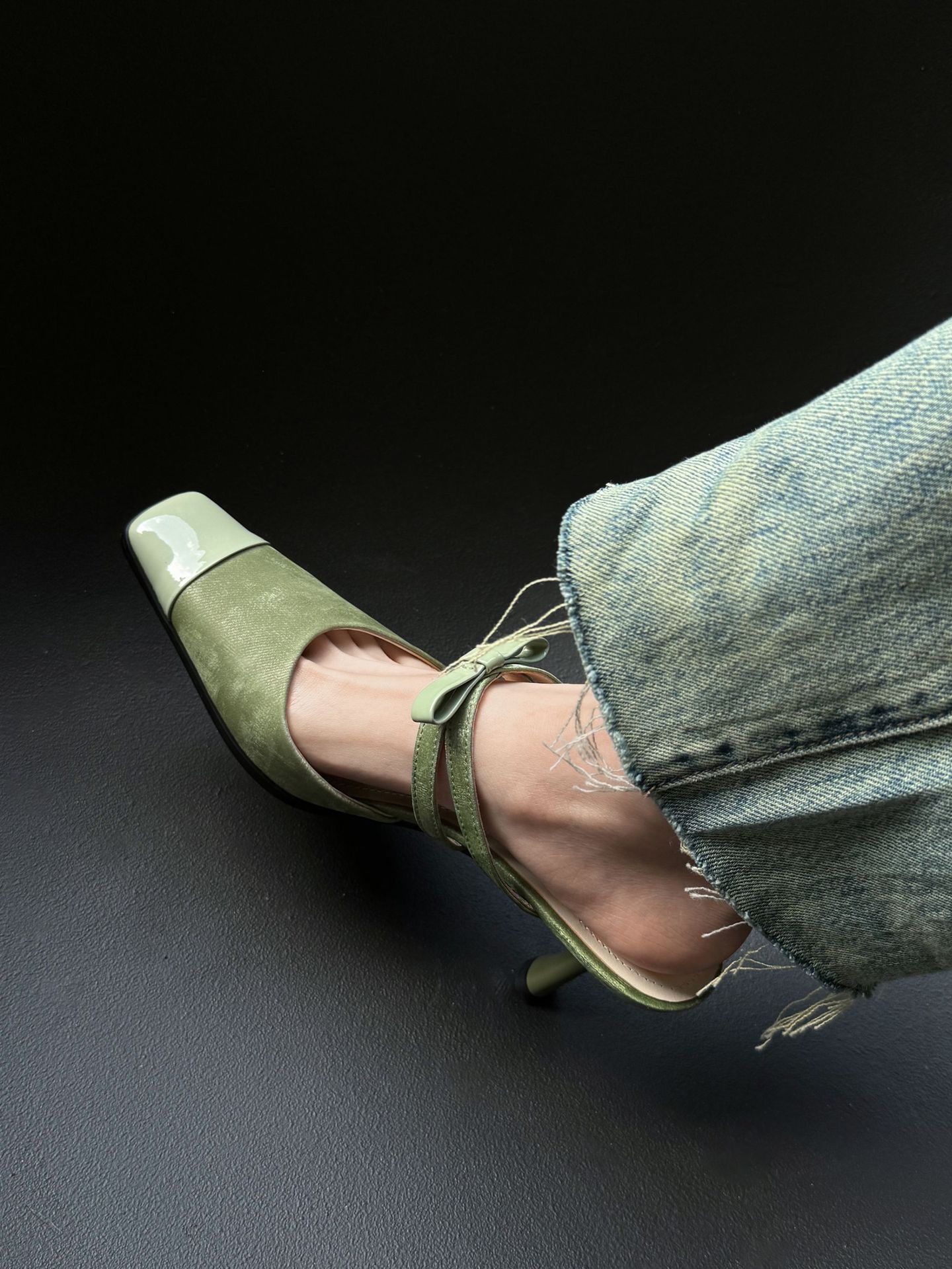 CHIKO Zaniyah Square Toe Stiletto Clogs/Mules Shoes