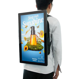 Backpack LCD digital signage and displays 背包广告机-阿里巴巴
