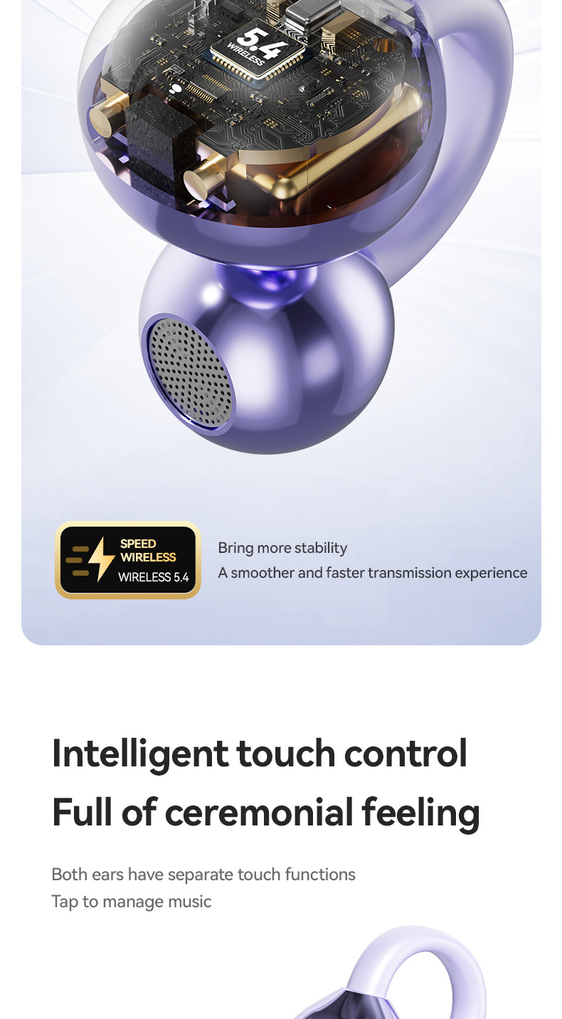 M91跨境新爆款耳夹式蓝牙耳机超长续航TWS无线对耳Ai翻译蓝牙耳机-阿里巴巴