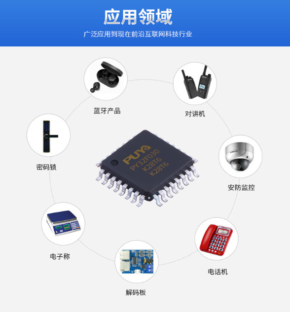 PUYA/普冉PY32F030系列芯片 32 位 ARM Cortex -M0+ 微控制器-阿里巴巴