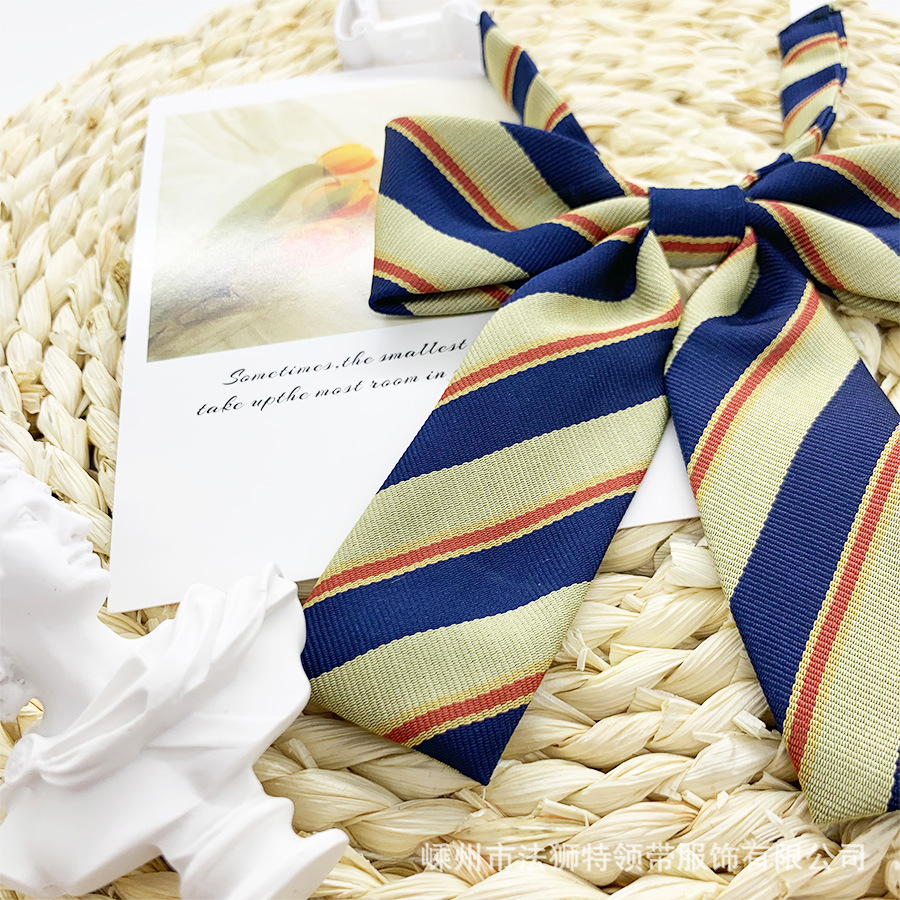 H牌HANECTONE立志舍高校nino日本JK制服条纹领结领带 校供款-阿里巴巴