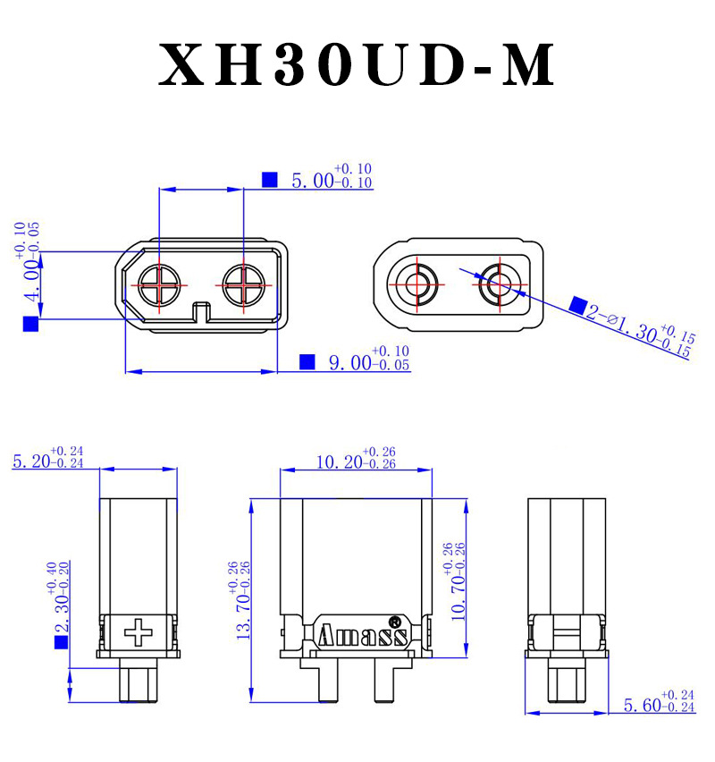 XT30U-M/F航模插头MR30PW/PB连接器MT30大电流公母对接锂电池充电-阿里巴巴