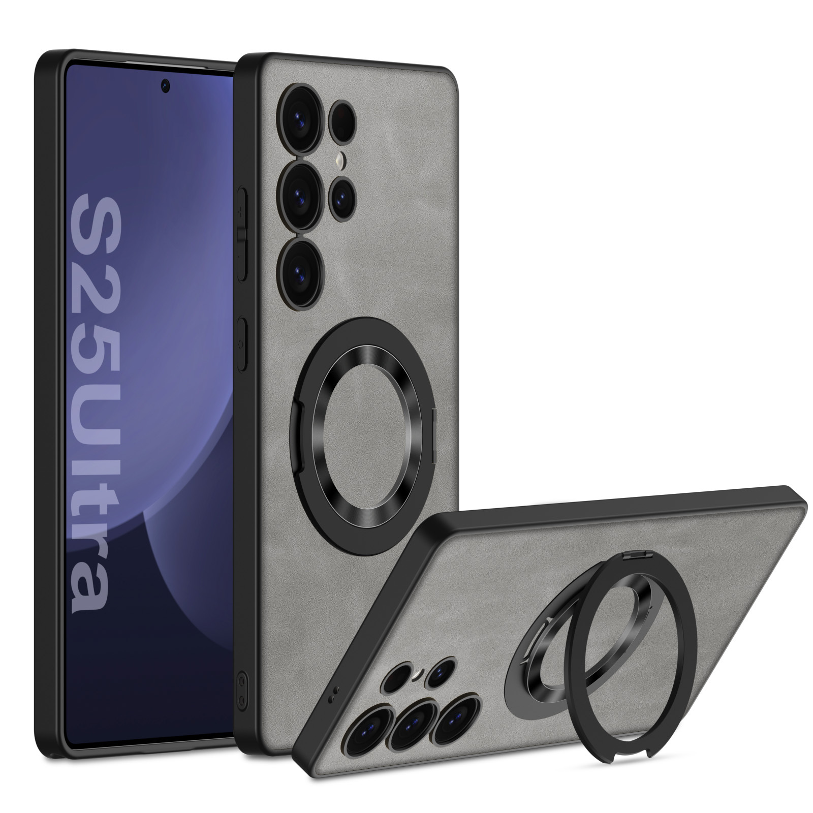 适用三星S25Ultra手机壳S25+防摔magsafe磁吸旋转支架手机保护套-阿里巴巴