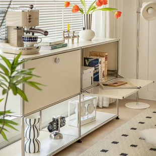 USM模块组合餐边柜不锈钢简约电视柜现代简约ins收纳柜家用置物柜-阿里巴巴
