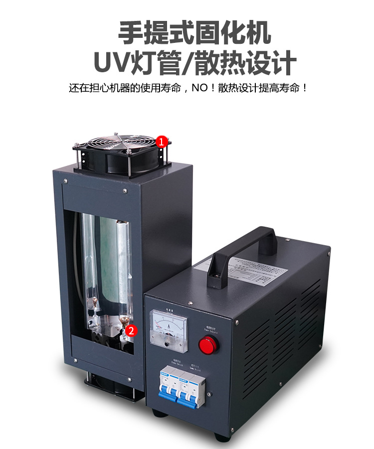 1KW手提式UV固化机小型手持紫外线光固机uv实验室uv胶固化灯-阿里巴巴