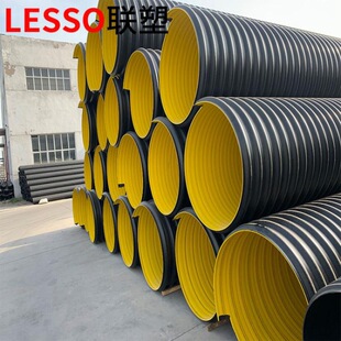 联塑钢带增强PE螺旋波纹管SN12.5 DN300-DN1200HDPE市政排水管-阿里巴巴