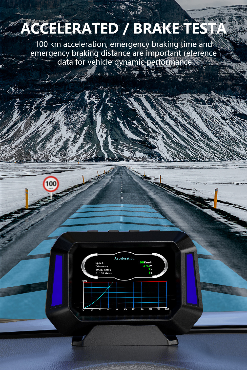 唯颖P21抬头显示器便携式车载HUD多功能行车电脑带坡度仪车速表-阿里巴巴