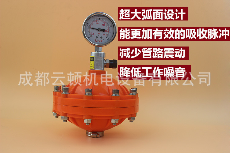 膜片式脉动阻尼器 隔膜式脉冲阻尼器 阻尼器DN15-50不锈钢/PVDF-阿里巴巴