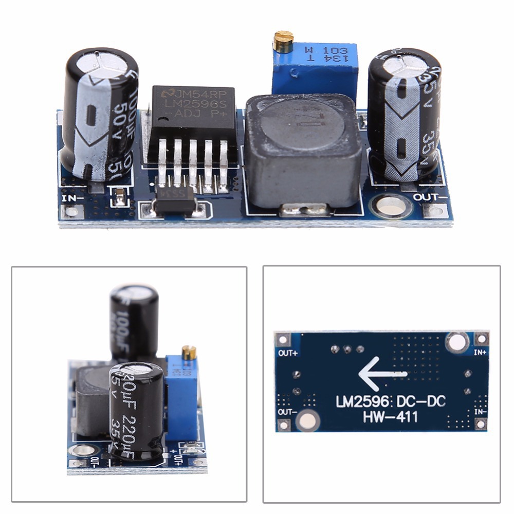 直插电容 LM2596S-ADJ 降压电源模块 DC-DC 5V12V24V 3A可调稳压-阿里巴巴