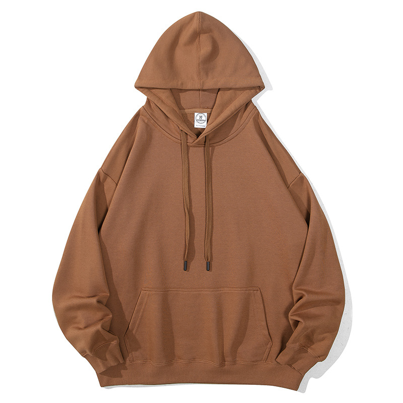 320g loose pullover hooded sweater CVC Terry plus size plus size drop shoulder OVERSIZED men's ...