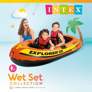 INTEX 58329-58332 充气橡胶渔船充气船2-3人漂流船钓鱼船-阿里巴巴