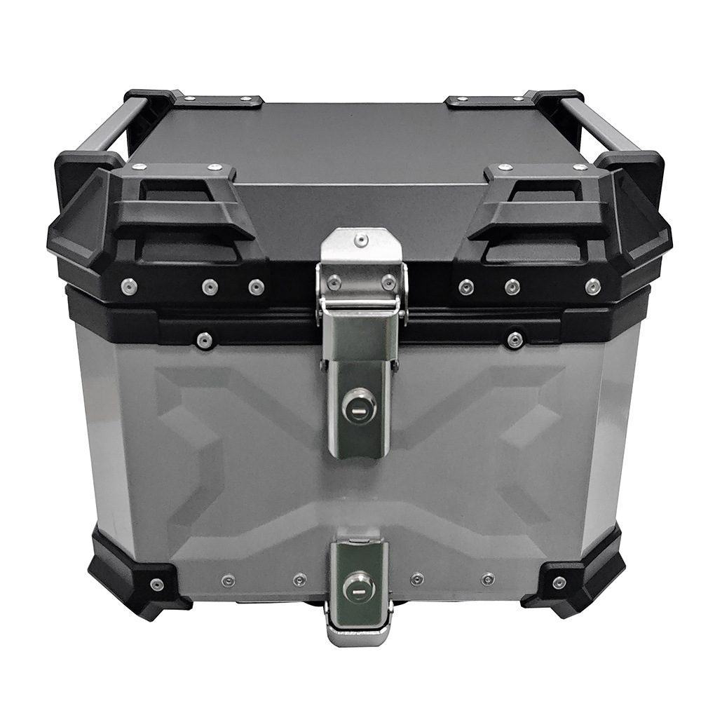 快拆压纹铝合金尾箱30L/36L/45L/55L/65L摩托后备箱收纳箱储物箱-阿里巴巴