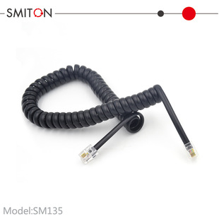 sm135 曲线 2米电话曲线 4P4C弹簧线 听筒线 铜曲线-阿里巴巴