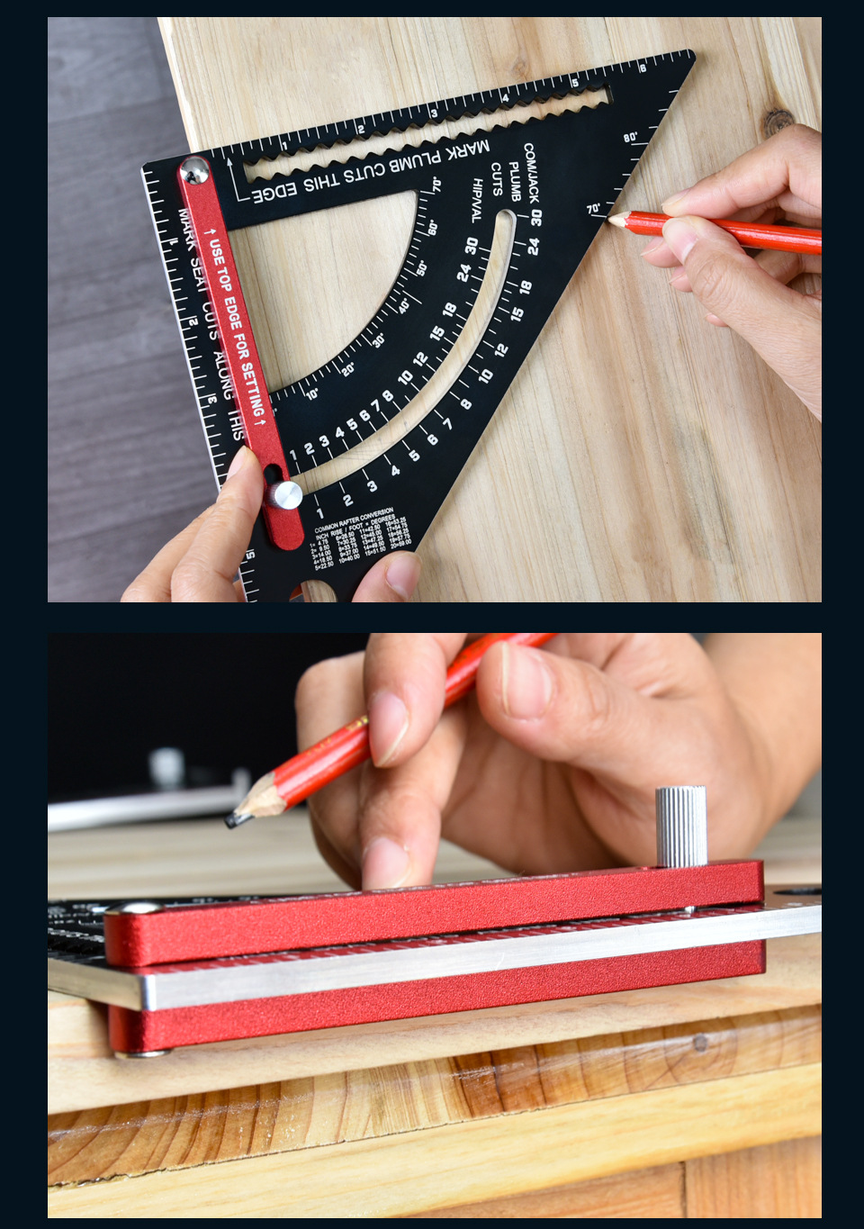 高精度铝合金三角板铝型材木工水平三角尺公英制90度45度直角尺-阿里巴巴