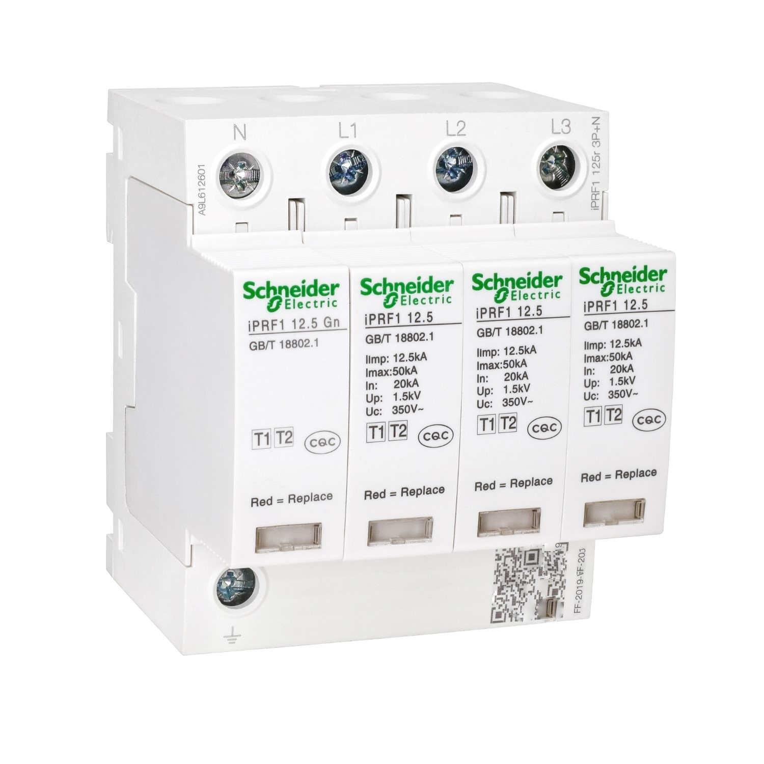 施耐德电涌保护器A9L101564避雷器iSCB1 15L2 4P正品-阿里巴巴