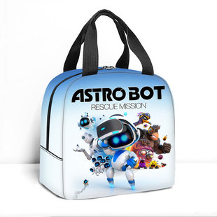 Astro Bot Plush大容量便当包宇宙机器人游戏周边手提午餐保温包-阿里巴巴