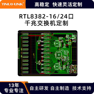 YINUO-LINK高性能16/24口百兆千兆万兆带POE RTL8382芯片方案定制-阿里巴巴