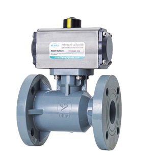 气动塑料法兰球阀直通式Q41F-10S球阀门DN15-300耐腐蚀塑料球阀-阿里巴巴