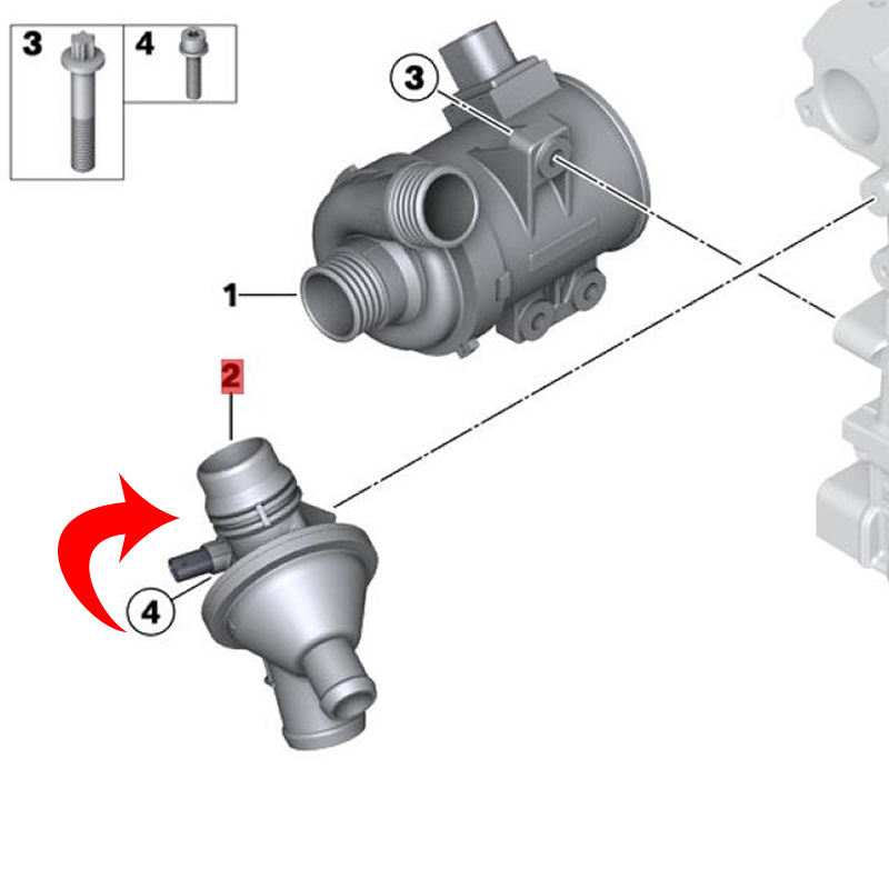 适用宝马11538648791节温器11538636594冷却器出水室 11538635689-阿里巴巴