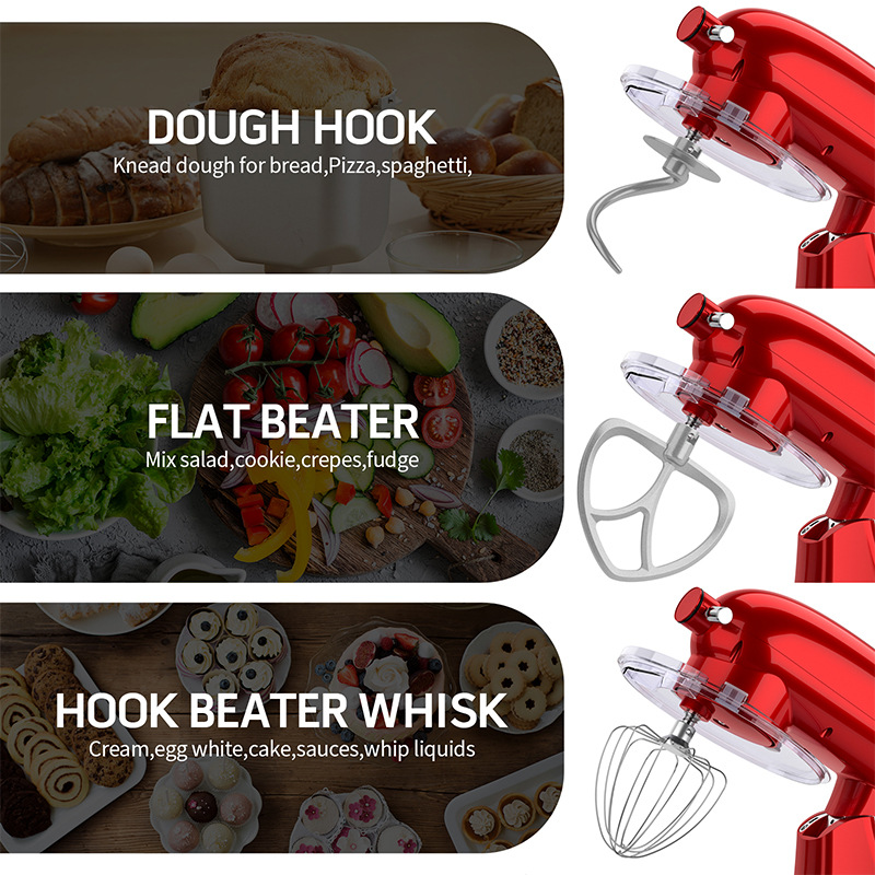 金属机身厨师和面机电动打蛋器 外贸跨境厨师机揉面机Stand Mixer-阿里巴巴