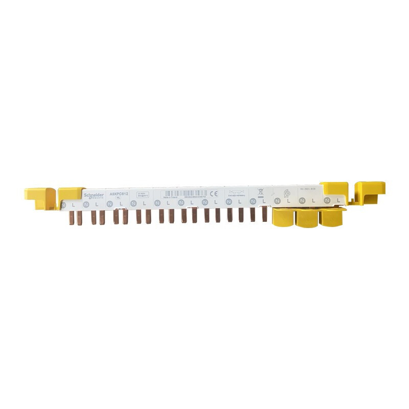 Schneider comb-shaped female row 1P + N busbar wiring row connecting ...