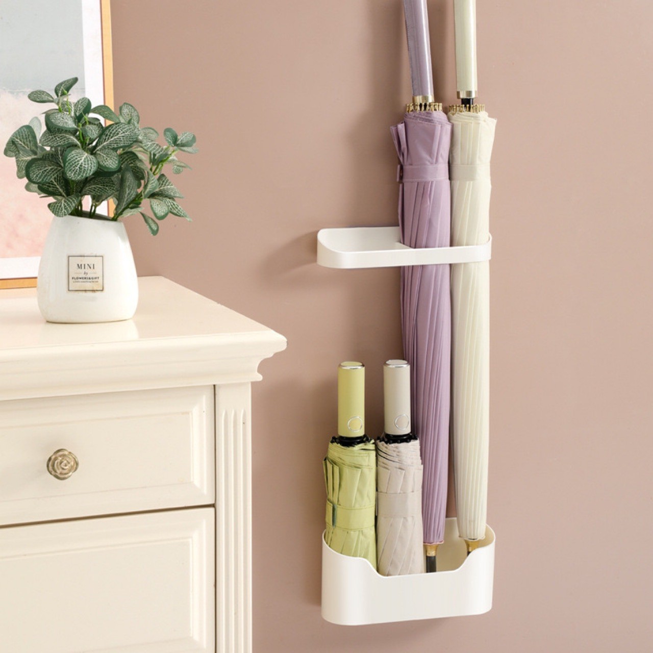 雨伞收纳架家用商用入户放伞架门口装雨伞沥水架日式壁挂式置物架-阿里巴巴