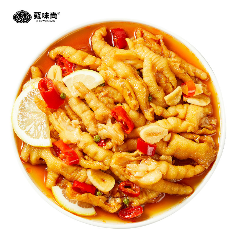 Zhenweishang boneless chicken feet sour and spicy boneless chicken feet ...