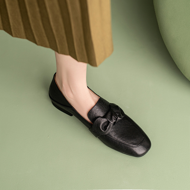 CHIKO Queralt Square Toe Block Heels Loafers Shoes