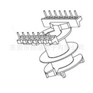 PQ5050变压器骨架电木骨架PQ5050电源骨架双槽骨架7+7针-阿里巴巴