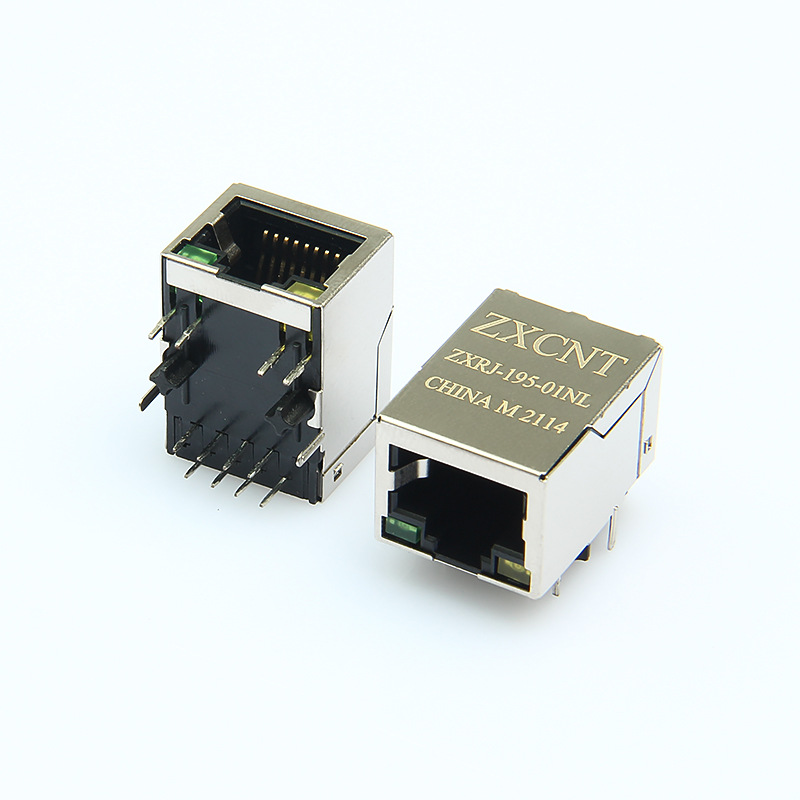 RJ45百兆变压器8P8C网络接口 支持POE功能网口插座ZXRJ-195-01NL-阿里巴巴