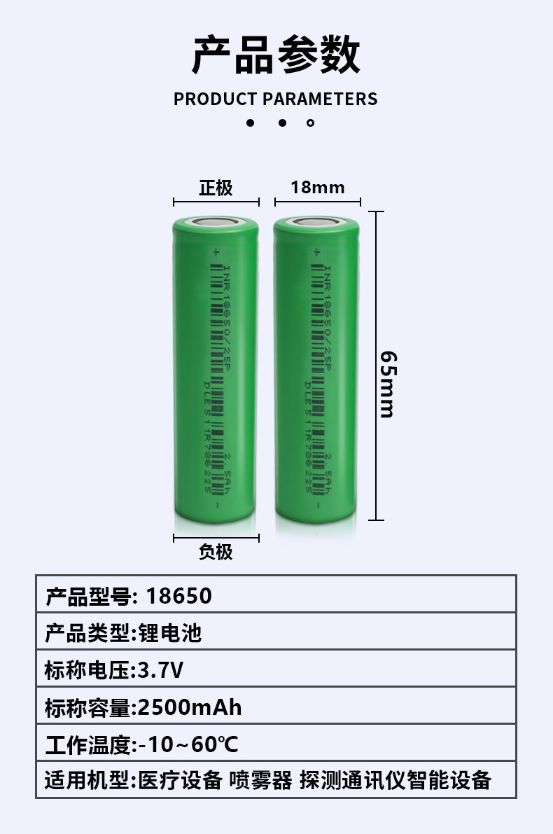 亿纬18650锂电池2500mAh3.7V动力12C高倍率冷风机电动车锂电池-阿里巴巴