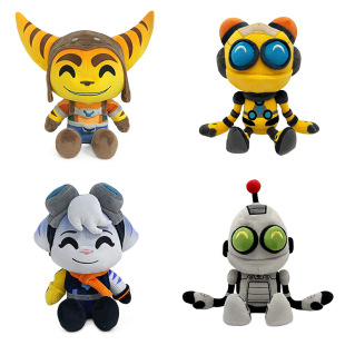 跨境新品Ratchet and Clank Plush毛绒玩具游戏周边创意玩偶公仔-阿里巴巴