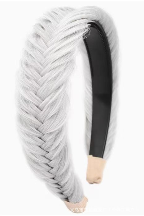 跨境鱼骨辫假发发箍女手工编织九股麻花辫高颅顶发饰冬季外出专用-阿里巴巴