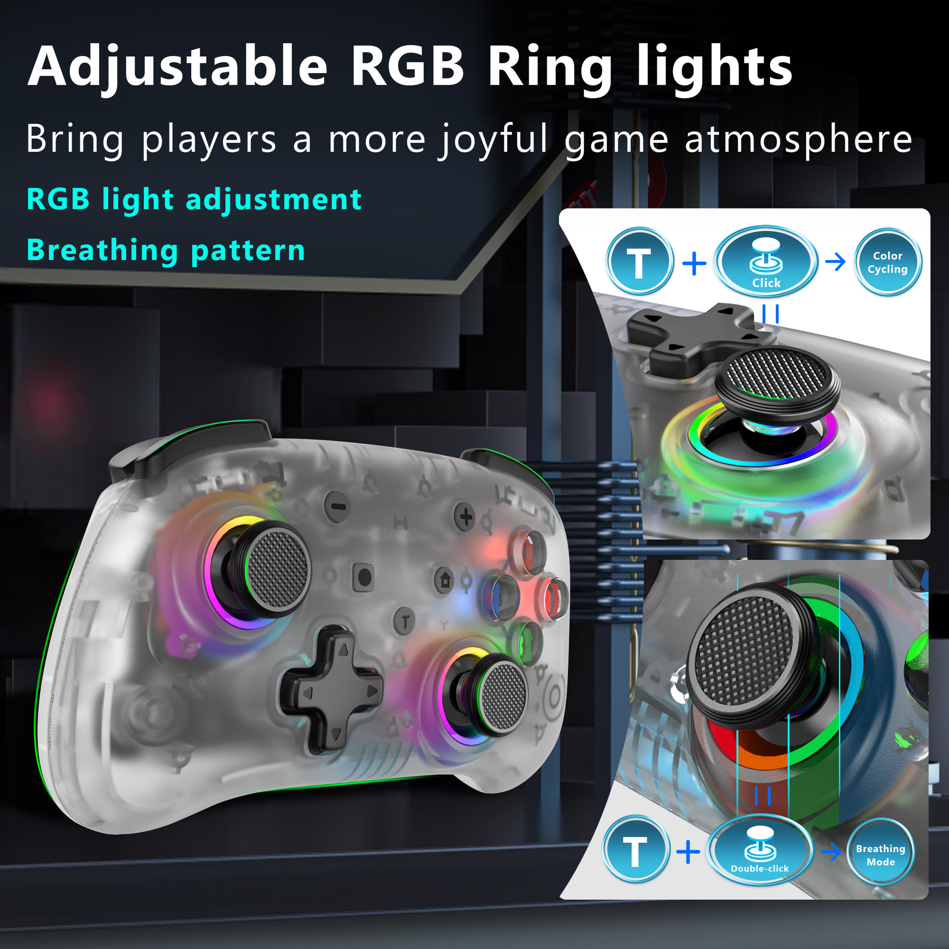 LinYuvo联游switchpro手柄金属摇杆按键switchOLED蓝牙连发功能-阿里巴巴