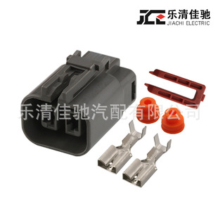 DJ70255-6.3-21汽车发电机插头 冷却风机接插件 防水连接器2p-阿里巴巴