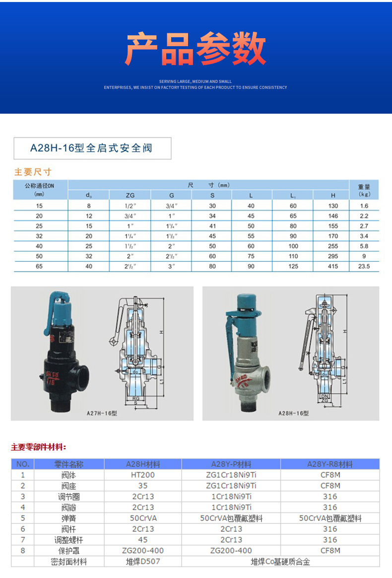 全启式蒸汽锅炉泄压阀 A28W-16P弹簧式304不锈钢储气罐安全阀厂家-阿里巴巴