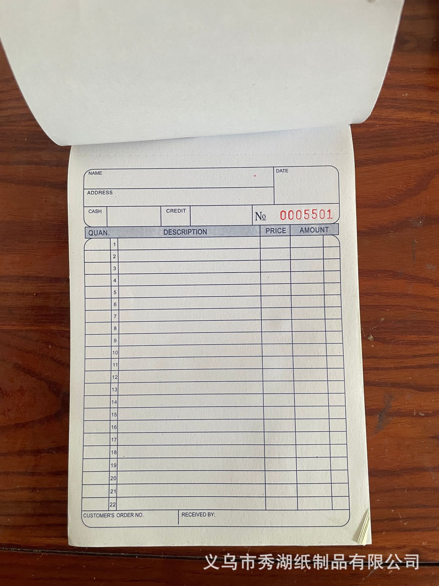 INVOICEBOOK英文送货单外贸复写本订单本票据清单定制外贸专用-阿里巴巴