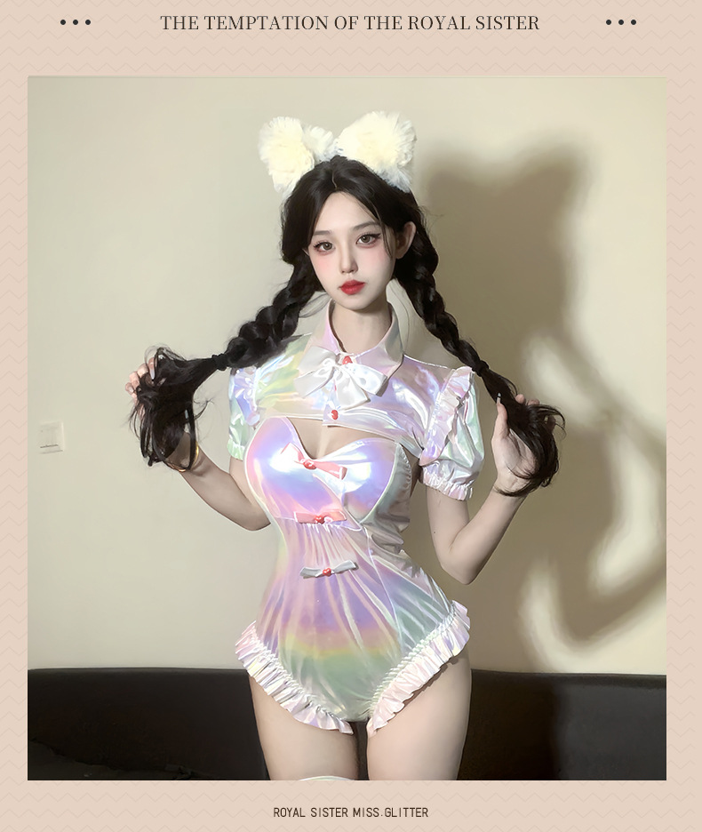 瑰云qqny角色扮演cos服超天酱同人泳衣 性感糖糖可爱露背性感内衣-阿里巴巴