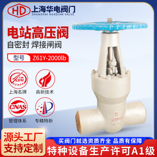 上海华电阀门Z61Y-2000LB焊接闸阀自密封WCB碳钢高温高压电站阀-阿里巴巴