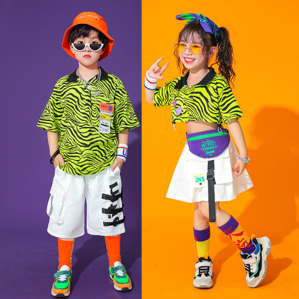 Children Singer rapper Hip hop street jazz dance costumes for boys ...