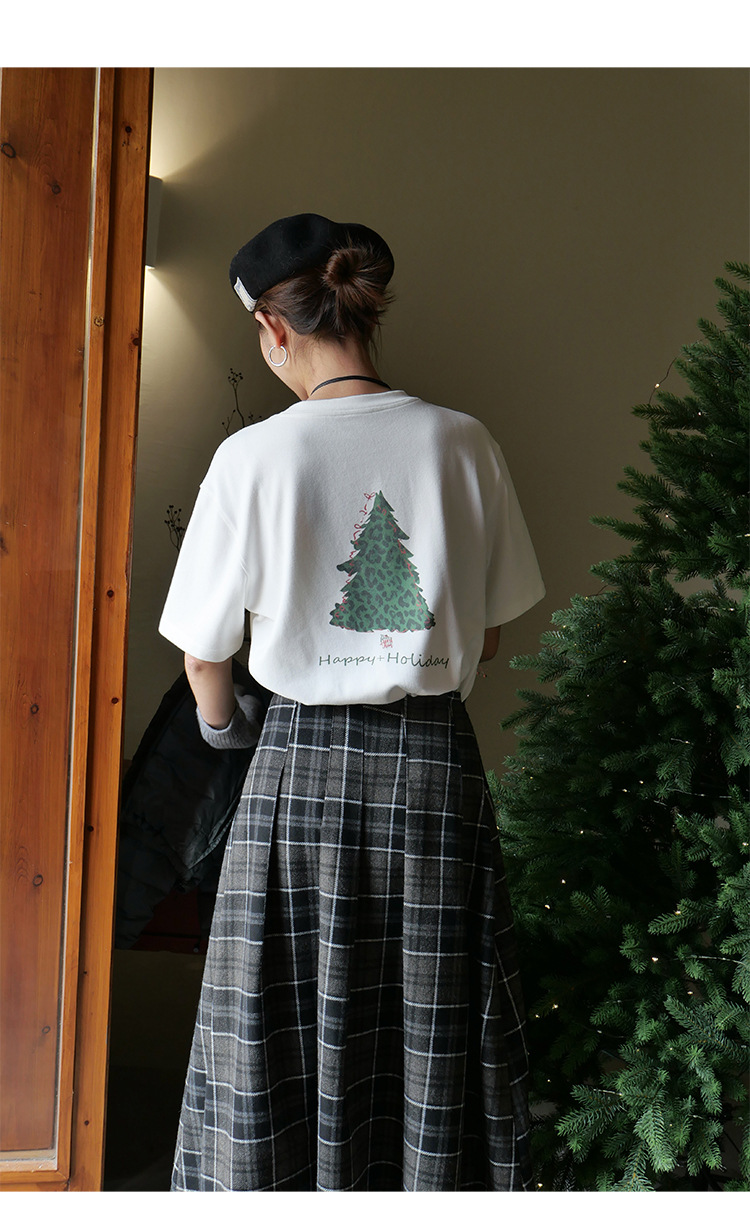 11.10开售 当天立享9折 时髦节日感 前后精致印花叠穿T恤 32682-阿里巴巴