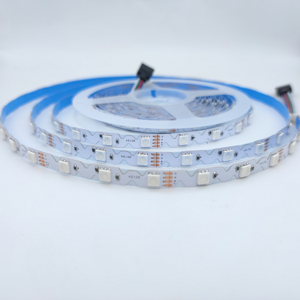 s型灯带批发5050rgb七彩led条自粘可折叠氛围灯条高亮度-阿里巴巴