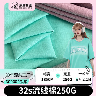 250g流线棉单面平纹布料32支春夏棉涤上衣汗布cvc运动服面料-阿里巴巴