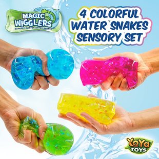 3pcs Magic Wigglers Water Snake Fidget Toys kids抓不住的水袋-阿里巴巴