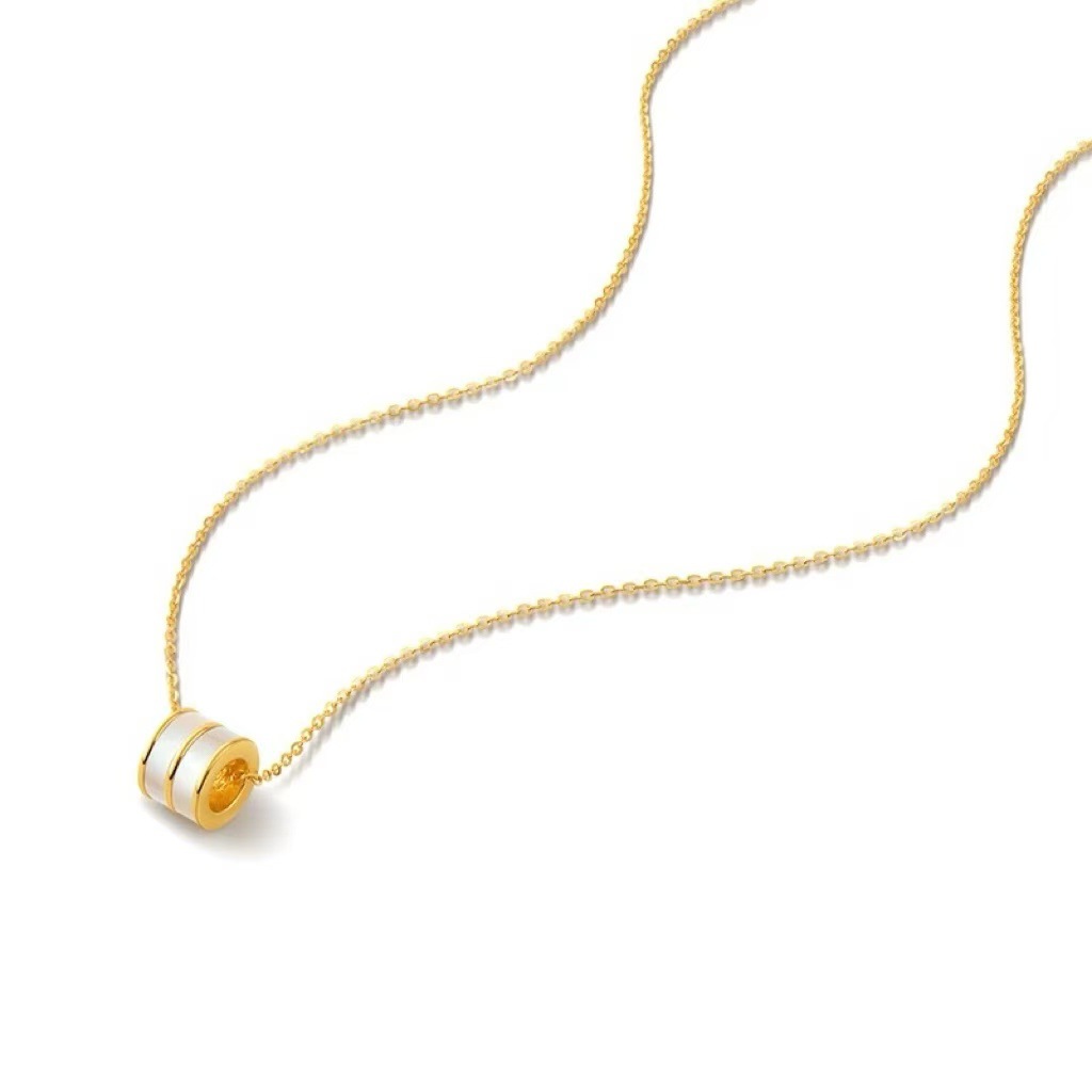 小蛮腰s999吊坠项链女百搭气质ins风高级感天然白贝壳锁骨链轻奢-阿里巴巴