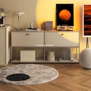 usm柜子餐边柜收纳柜电视柜床头柜不锈钢一体iins柜子卧室客厅-阿里巴巴